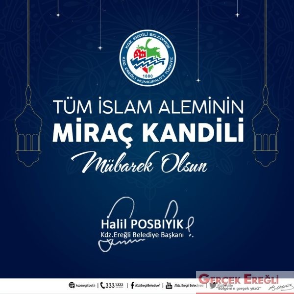 Hayırlı Kandiller… - Gerçek Ereğli Gazetesi